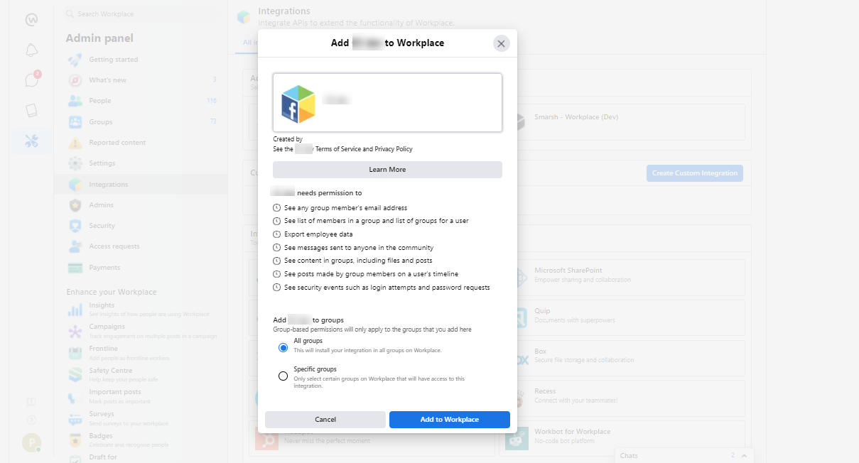 Smarsh Cloud Capture for Workplace by Facebook