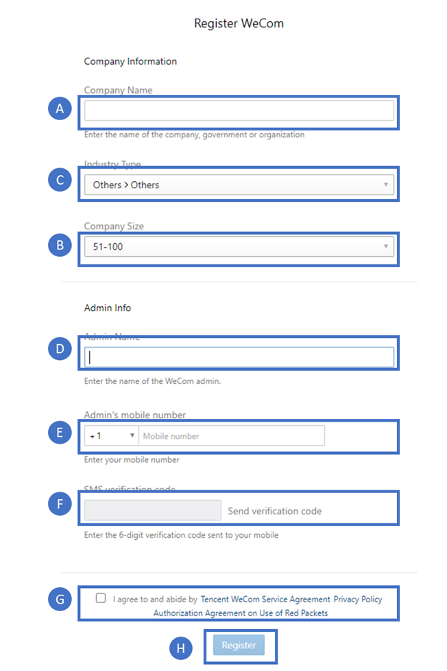 How to verify a WeCom account for a non-Chinese company using Capture ...