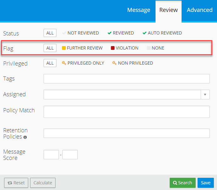 How Do I Search Content by Review Flags?