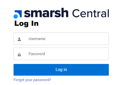 How to reset a Smarsh Central Email Login Password