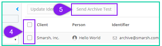 How to Verify Archiving Status using the Archive Test in Content Usage