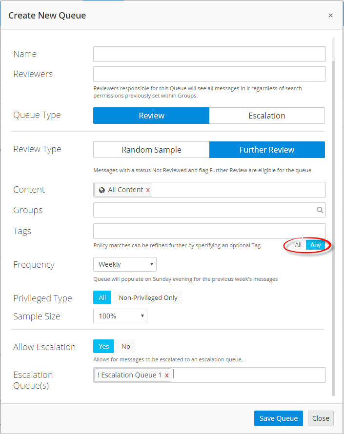 How to Create a Review Queue