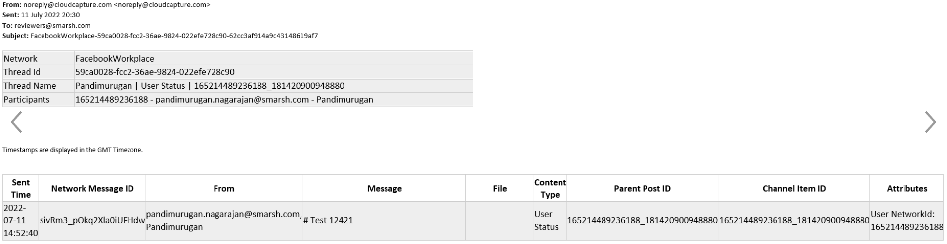 Smarsh Cloud Capture for Workplace by Facebook