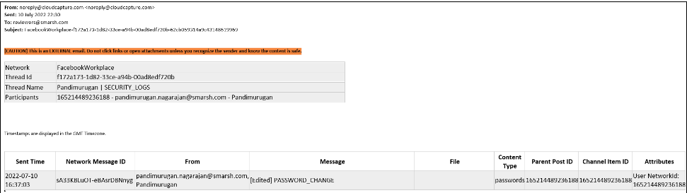 Smarsh Cloud Capture for Workplace by Facebook