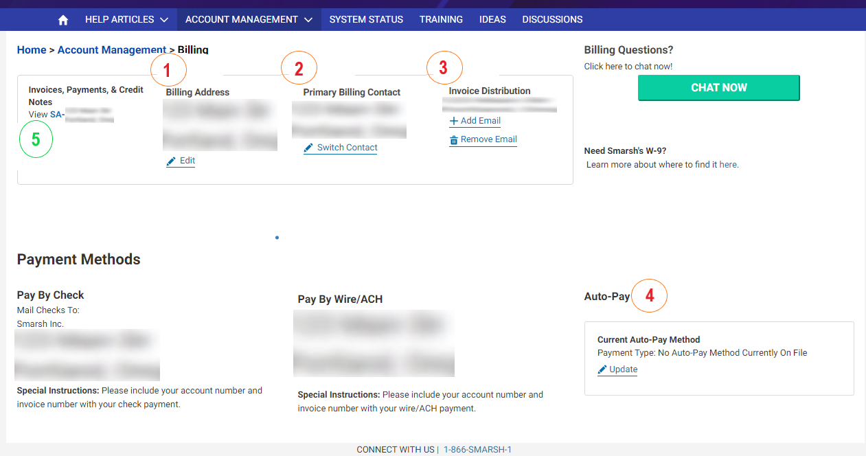 How to update Billing information