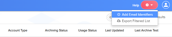 Adding a New Email Identifier
