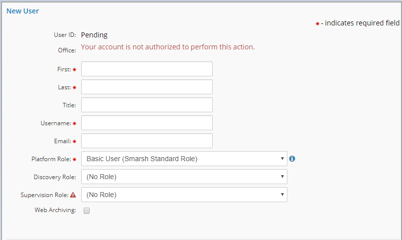 How to create new User Accounts