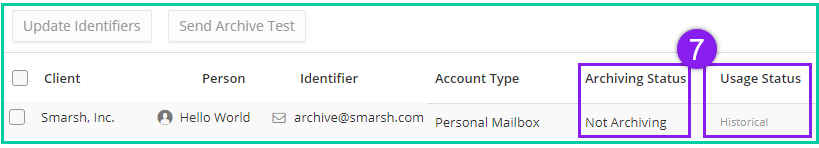 How to Verify Archiving Status using the Archive Test in Content Usage