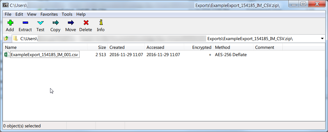 How to access an export download