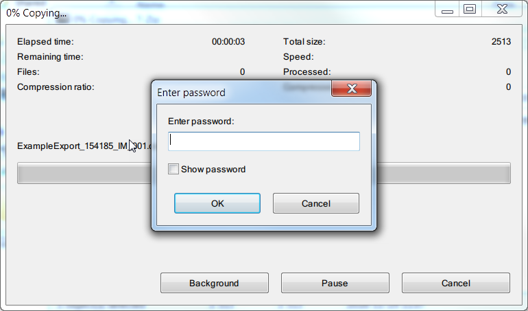 How to access an export download
