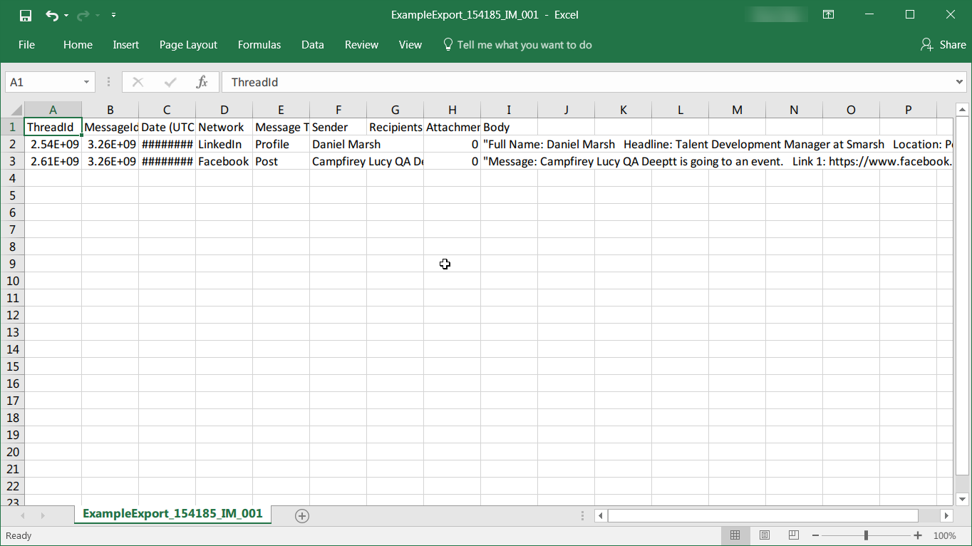 How to access an export download