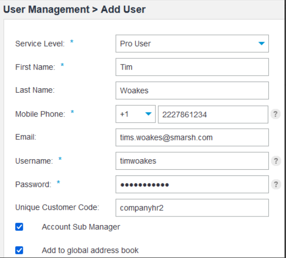 How to add users in the Capture Mobile (TeleMessage) Admin Portal