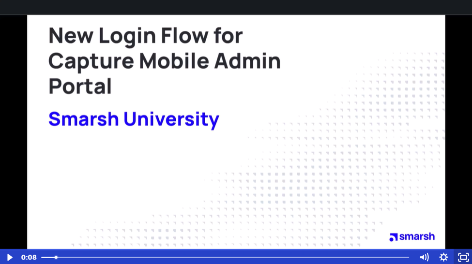 Video: Multi-Factor Authentication Login Flow for Capture Mobile Admin ...