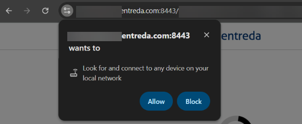 Smarsh WebAuth - Access to Local Network/Device